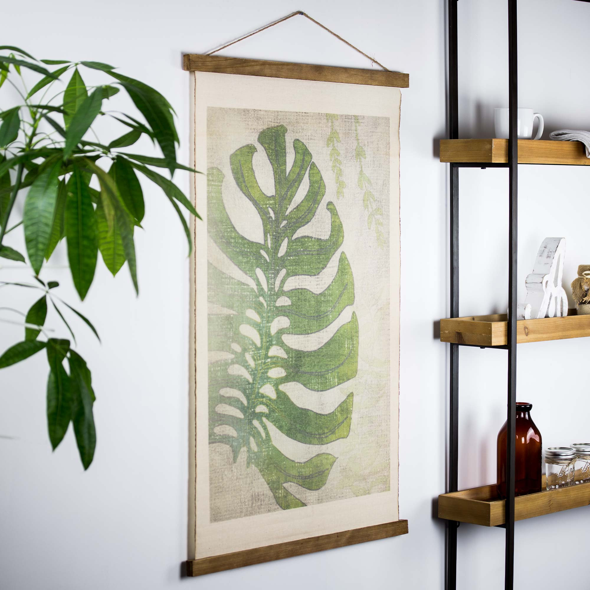 Vintage Wall Hanging Leaf Scroll Tapestry - Tropical - Tapestries - by ...