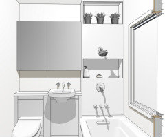 bathroom advice, boxing in/vanity units | Houzz UK