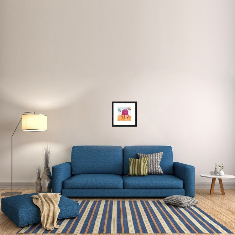 "Alien Friend Number 2" Framed Digital Print by Skip Teller, 18"x18 ...