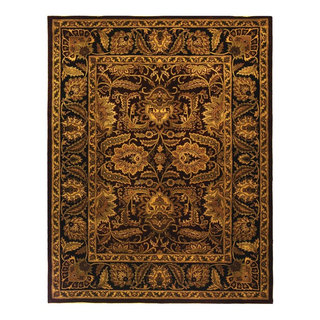 Classic Maroon/Black Area Rug CL239B, 2' x 3' - Traditional - Area Rugs ...