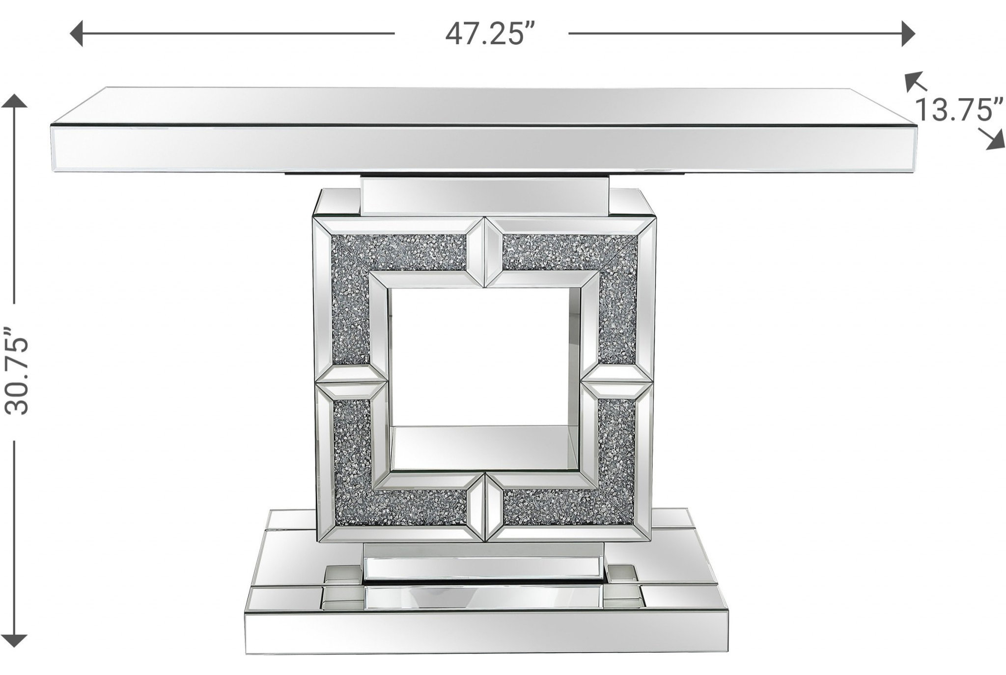 Silver Pedestal Console Table - Contemporary - Console Tables - by UStradeENT LLC | Houzz