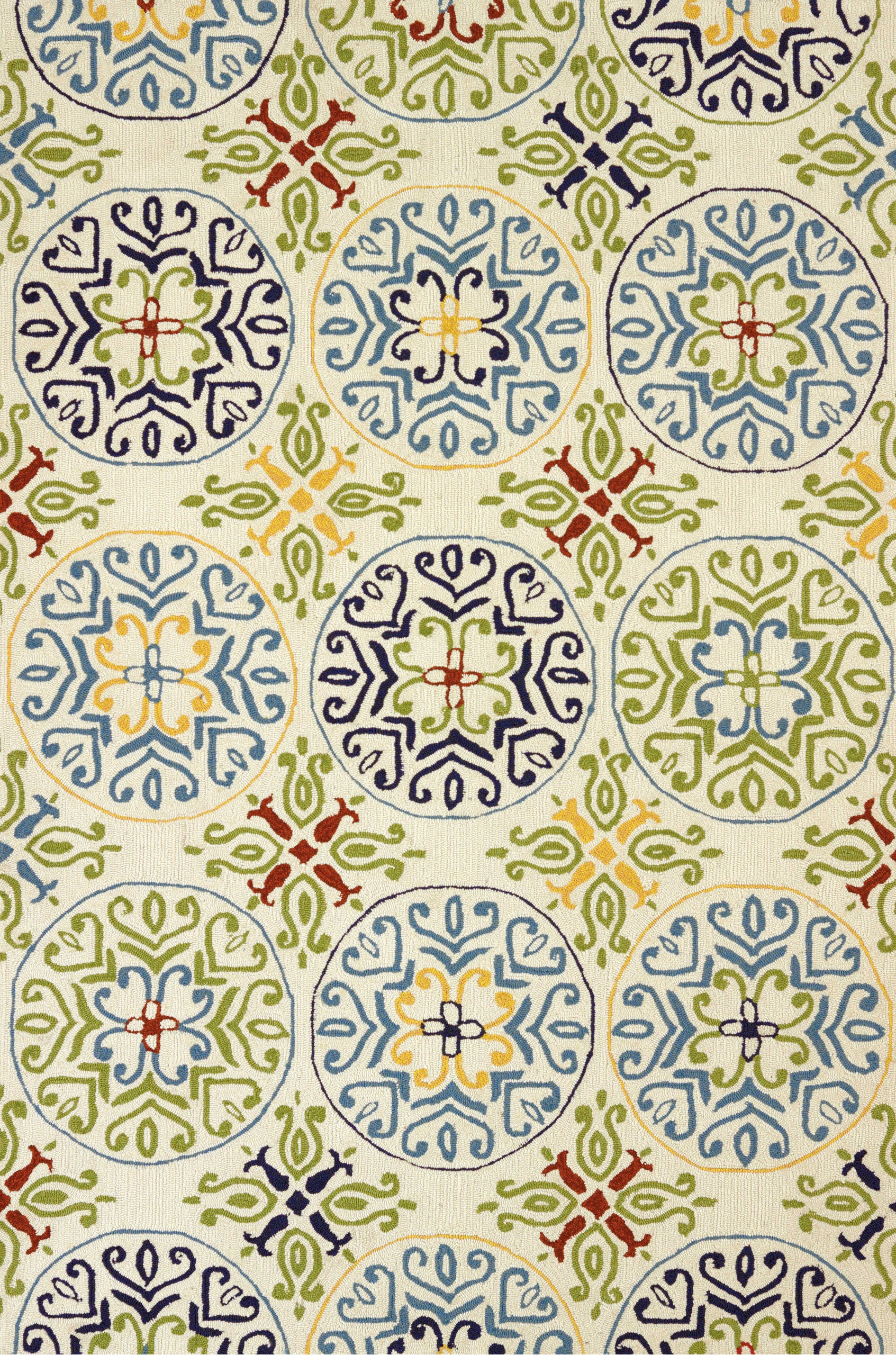 HomeRoots 60" x 90" Multicolor Olefin Area Rug, 60" x 90" x 0.47 ...