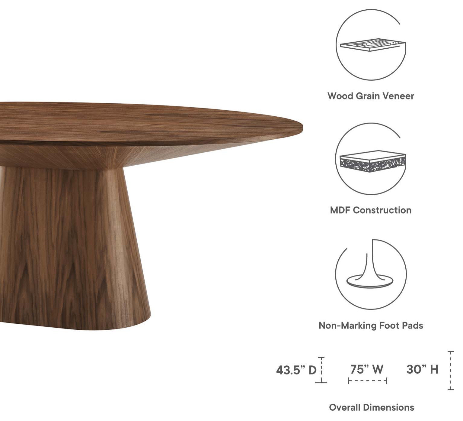 Provision 75" Oval Dining Table - Transitional - Dining Tables - by ...