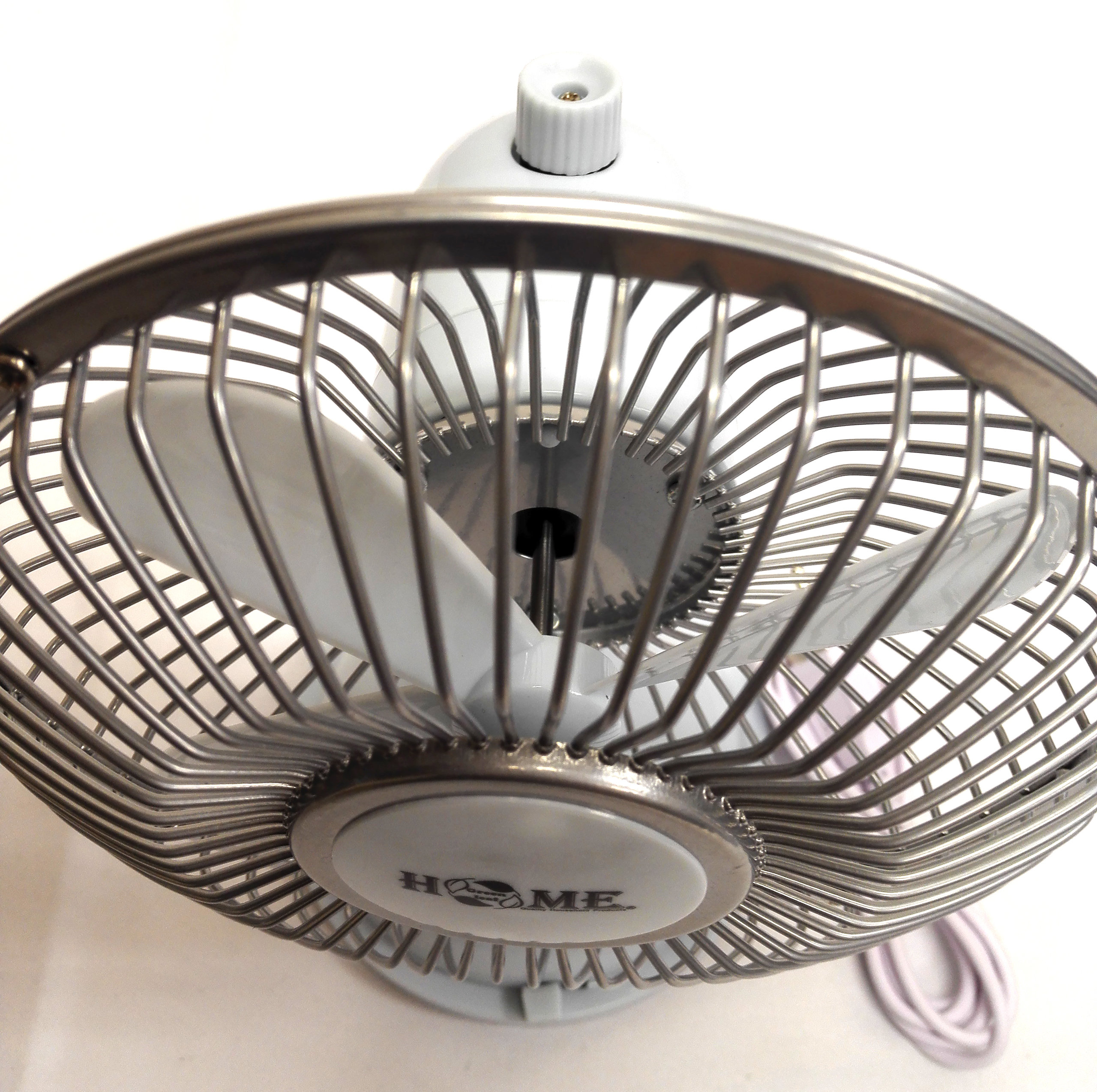 5" Usb Steel Table Fan,W. Ul, 2.5W, 2 Speed, Wh/Bl,12 Pc/Ctn ...