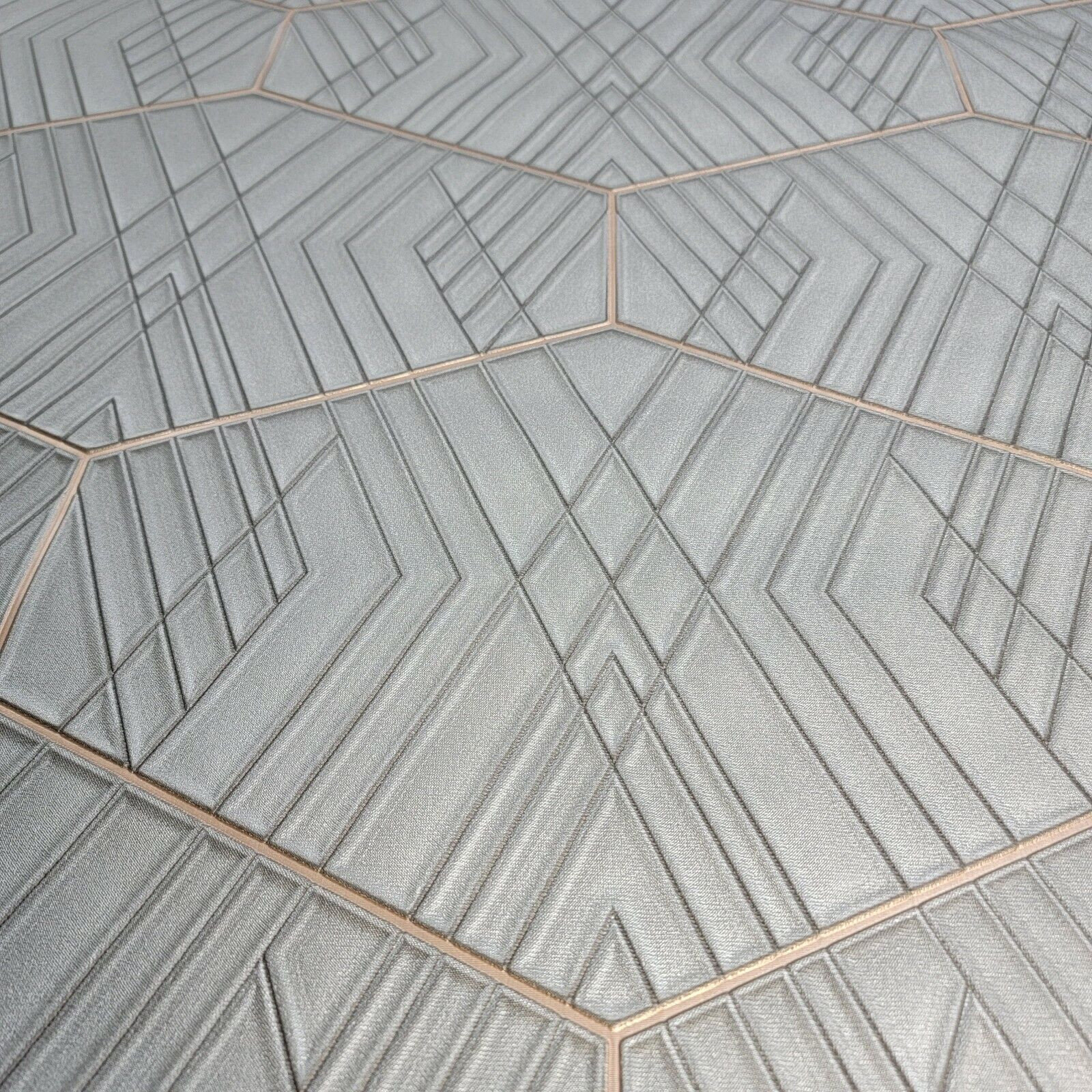 Lamborghini geometric Hexagon heavy textured gray bronze metallic ...