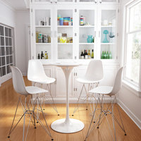 Dylan Bar Table White - Midcentury - Indoor Pub And Bistro Tables - by ...