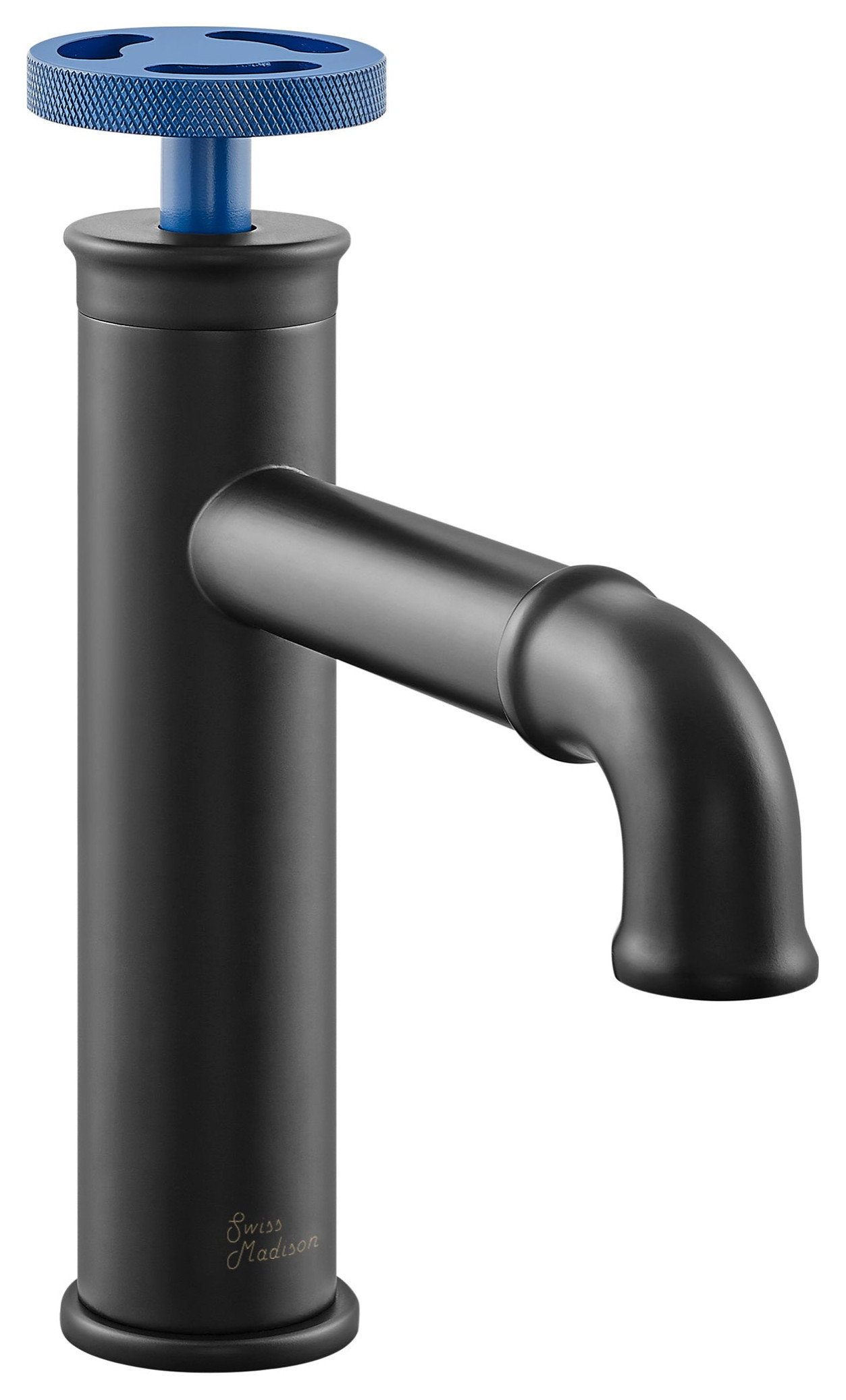 Avallon Single Hole, Single-Handle Wheel, Faucet in Matte Black with ...