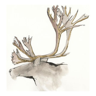"Gilded Caribou" Digital Paper Print by Chris Paschke, 20"x20", 32"x32 ...
