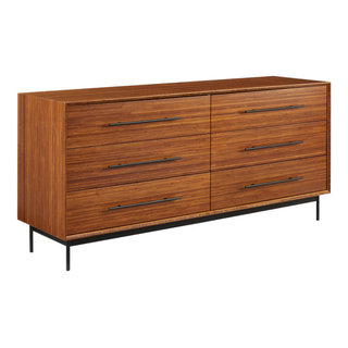 Taylor 6 Drawer Dresser, Amber - Midcentury - Dressers - by Greenington ...
