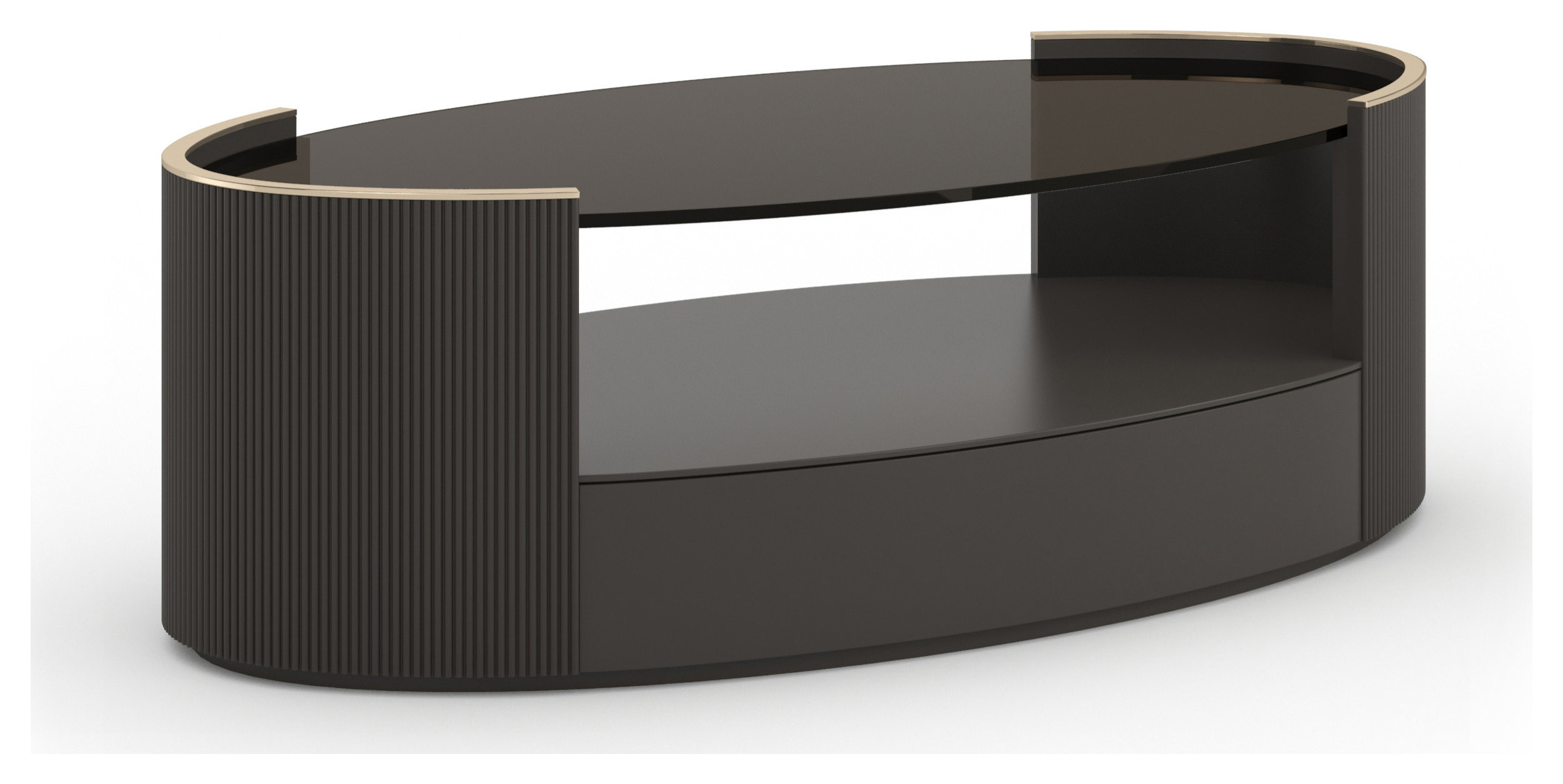 Love Oval Cocktail Table -Dark Chocolate - Transitional - Coffee Tables ...