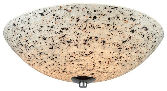 Elk Lighting Spatter 3-Light Flush, Polished Chrome - Contemporary ...