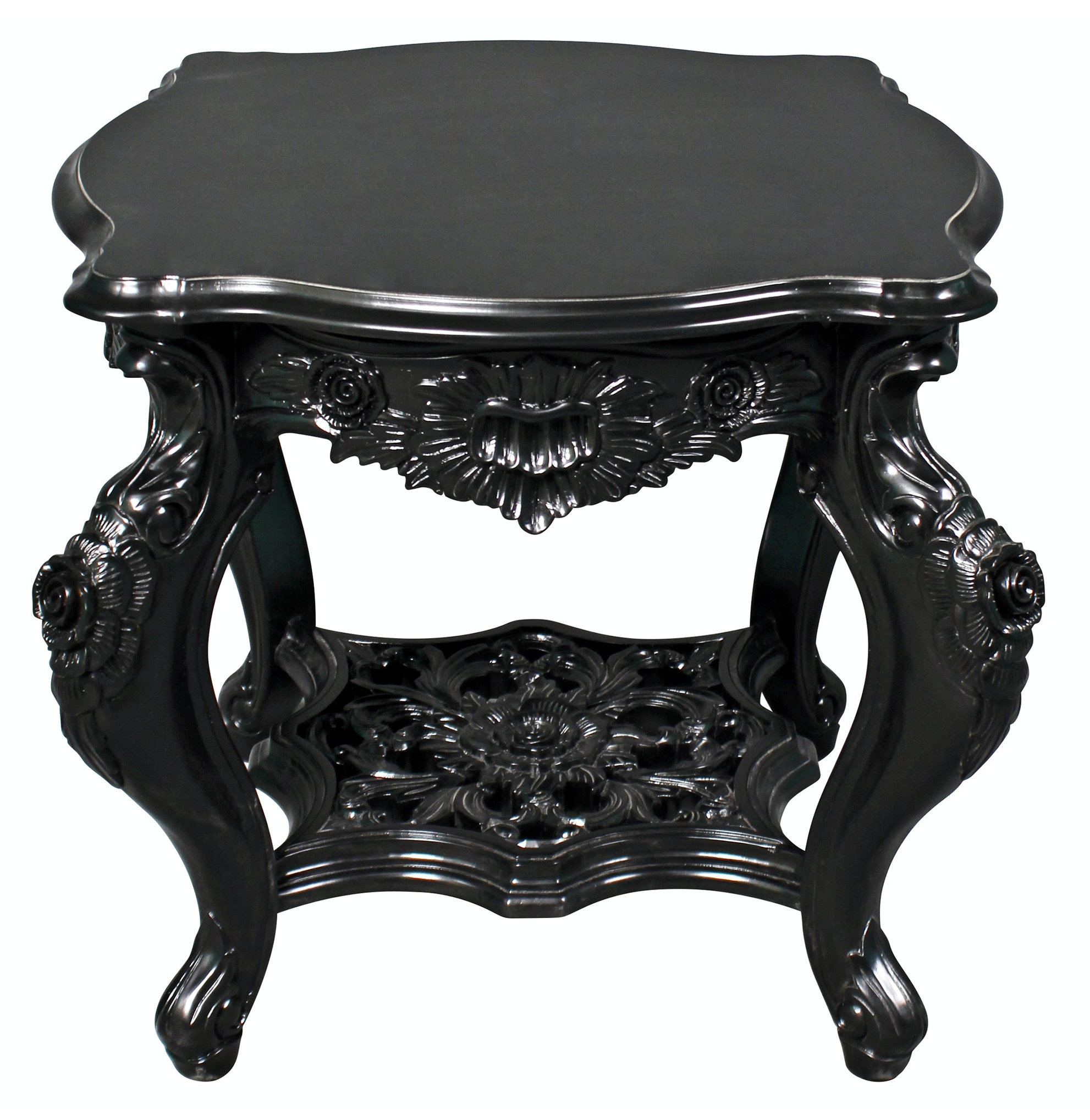 Ebony Rose Side Table - Traditional - Side Tables And End Tables - by ...