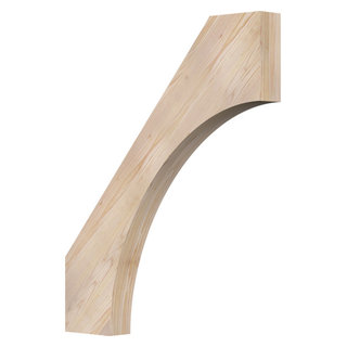 4"Wx6"Dx14"H Balboa Rough Sawn Brace, Douglas Fir, 30"Dx36"H Rustic ...