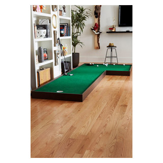 Golf, Sophisticated, Man Cave Lounge - Hampton Solid, Natural Red Oak ...