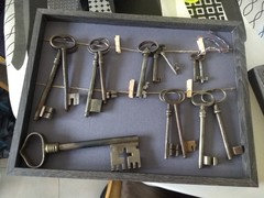 vintage key display
