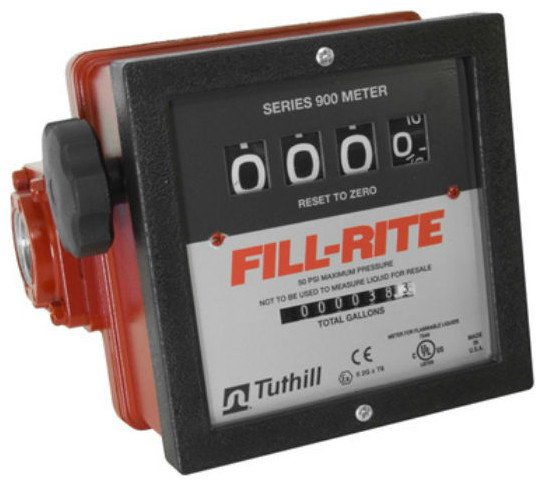 Fill-Rite 901C 4-Wheel Mechanical Meter, 1 in Meter, 6-40 GPM - Tools ...