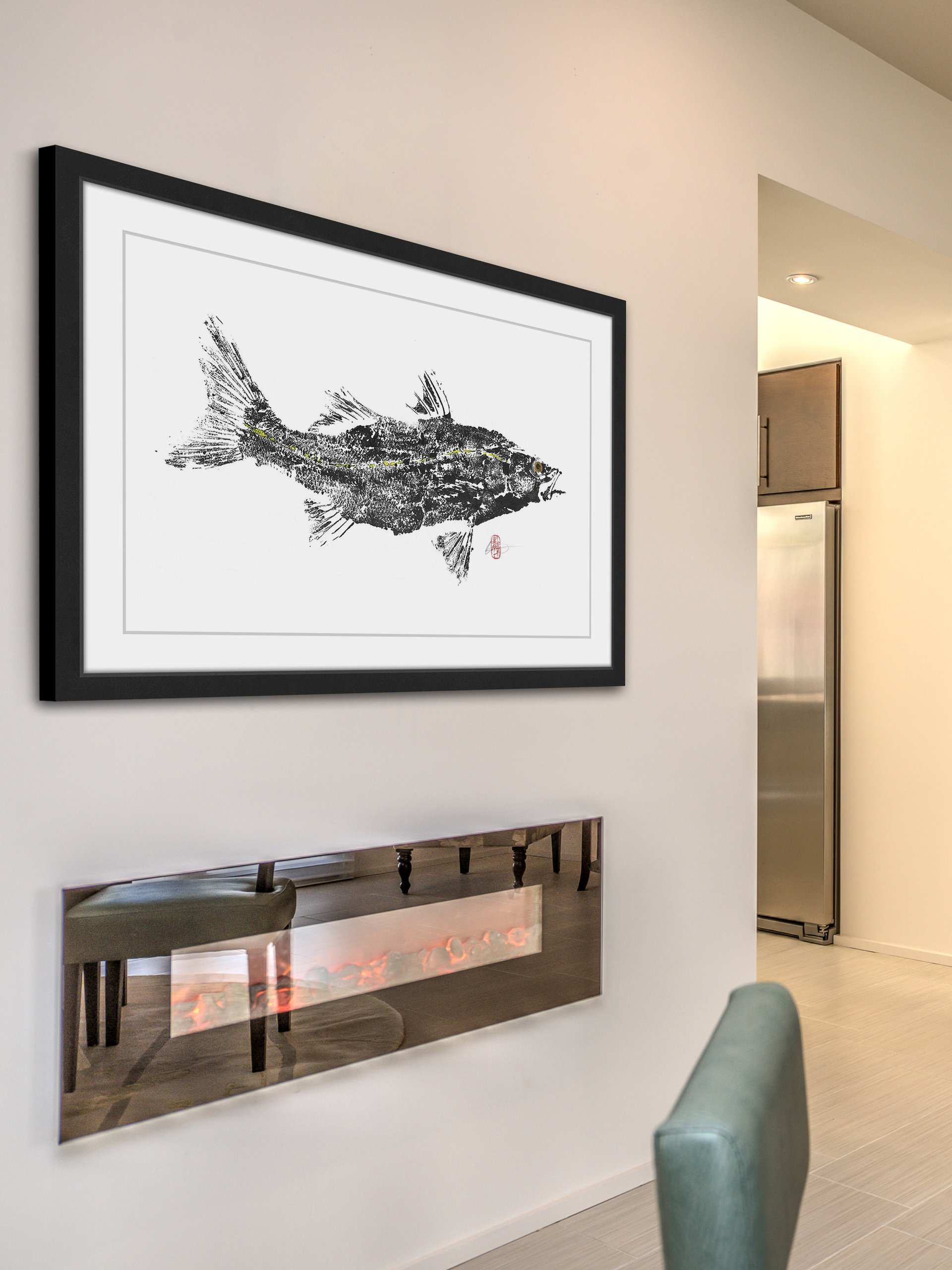"Old Snook" Framed Painting Print, 24"x16" - Asian - Prints And Posters ...