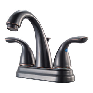 Pfirst Series 2-Handle 4" Centerset Bathroom Faucet - Transitional ...