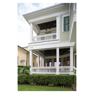 04 - Italianate Sideyard Porch - Traditional - Exterior - Houston - by ...