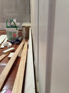 old house... new baseboards