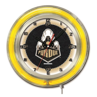 Purdue 19" Neon Clock - Contemporary - Wall Clocks - by Holland Bar ...