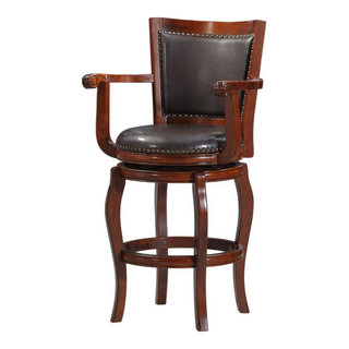 Jones Bar Height Swivel Stool - Traditional - Bar Stools And Counter ...