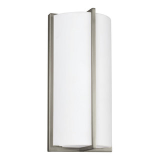 Faron LED Wall / Bath Sconce, Brushed Nickel - Transitional - Bathroom ...
