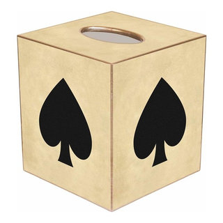 TB1866 - Spades Tissue Box Cover - Traditional - Tissue Box Holders ...