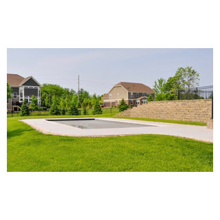 Carmel Pool Patio & Retaining Wall - Pool - Indianapolis - by Precision ...