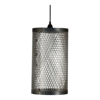 Alton Cage Light, 10"x18", Black - Industrial - Pendant Lighting - by ...