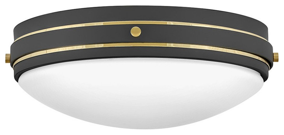 Hinkley Oliver 3-Light Medium Flush Mount 39053DMG, Dark Matte Gray - Transitional - Flush-mount ...