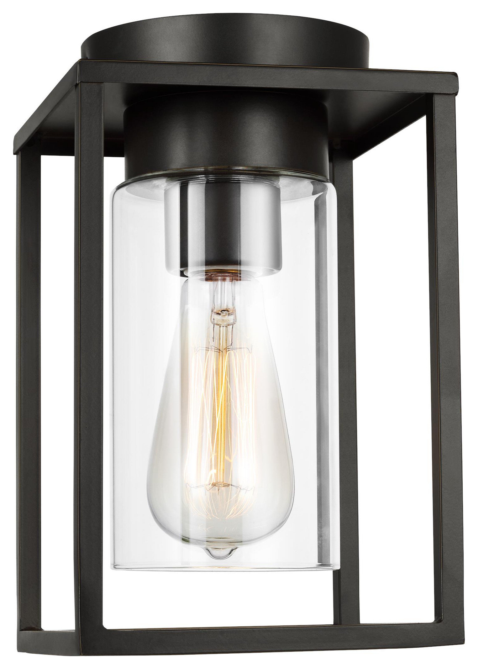 Vado One Light Outdoor Ceiling Flush Mount, Antique Bronze ...