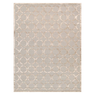 Pasargad Home Edgy Collection Beige Bamboo Silk & Wool Area Rug 12'x15 ...