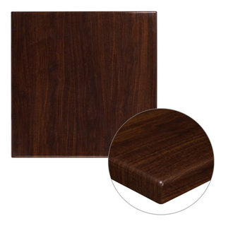 30" Square High, Gloss Resin Table Top With 2" Thick Drop, Lip ...