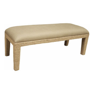 NOIR Furniture - Rope Bench - GBEN122 - Beach Style - Upholstered ...