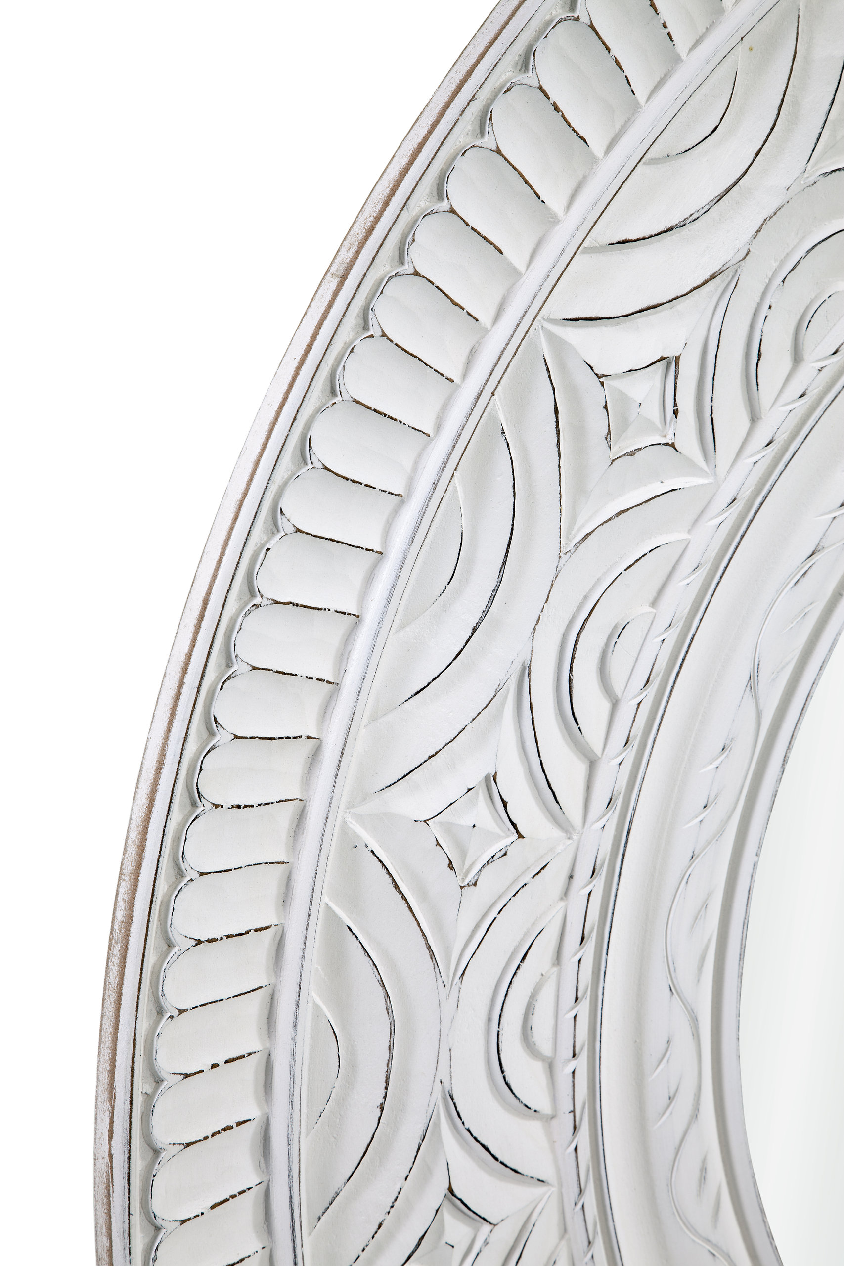 Holland Wall Mirror - Distressed White - Farmhouse - Wall Mirrors - by ...