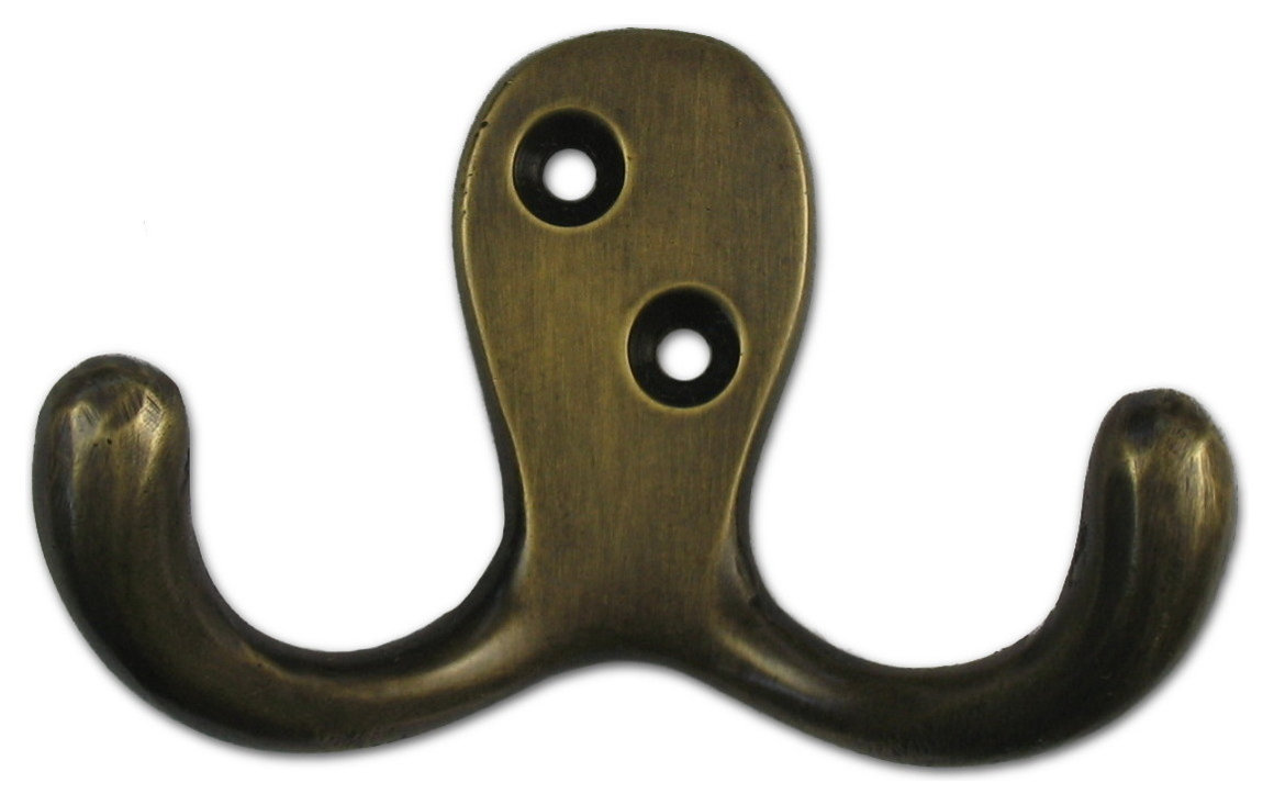 Double Lateral Hook - Transitional - Wall Hooks - by Handcrafted ...