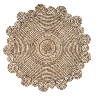 8??Round Natural Coiled Area Rug - Beach Style - Area Rugs - by Ami ...