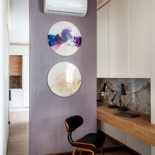 75 Beautiful Study Room With Purple Walls Pictures & Ideas | Houzz