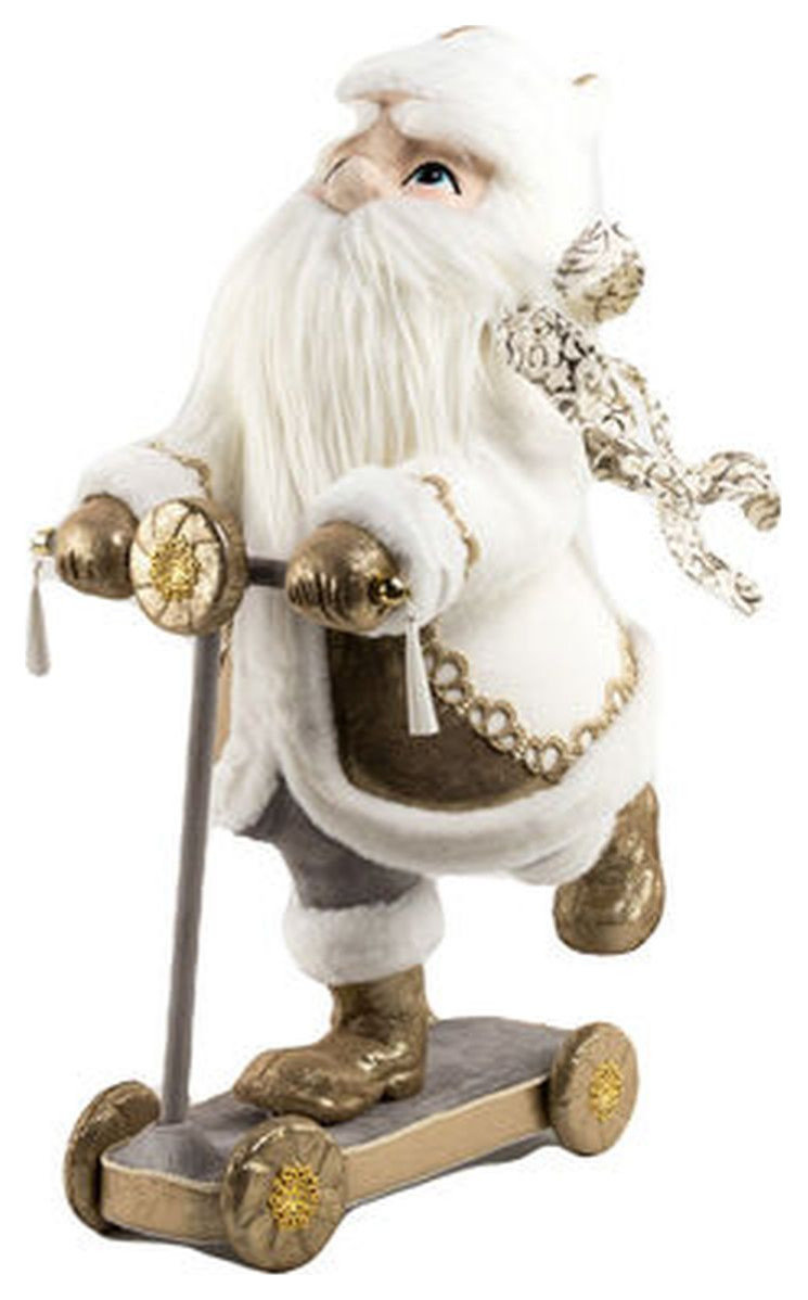 December Diamonds Joyful Joyful 35" Santa On Scooter - Contemporary ...