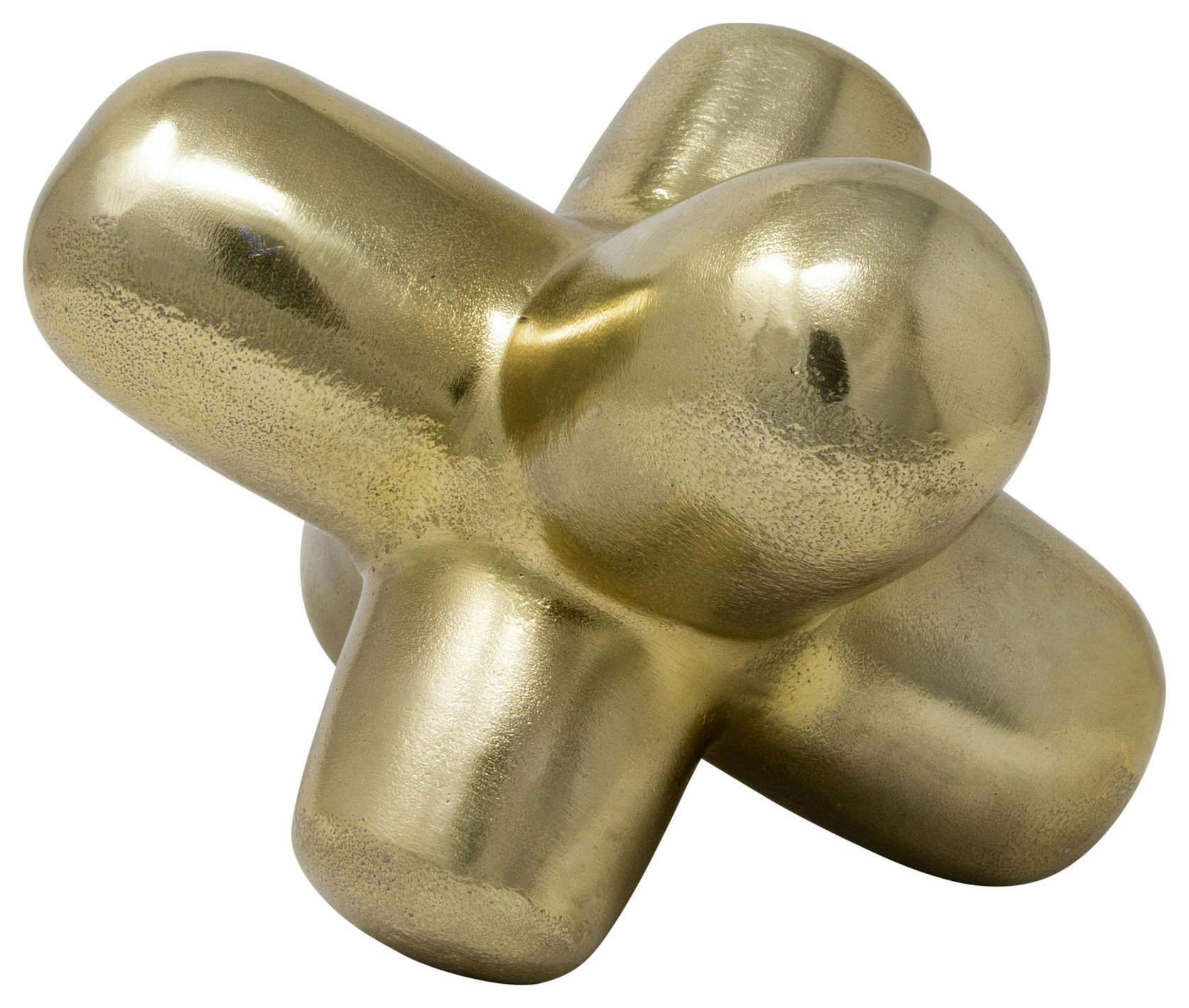 Metal 8" Geometric Orb, Gold - Contemporary - Decorative Objects And ...