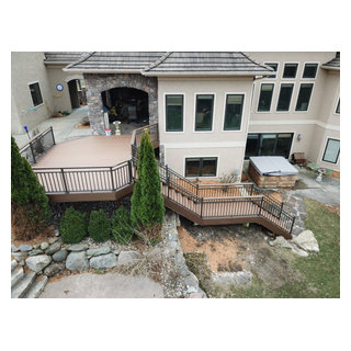 Timbertech Antigua Gold with Antique Palm - Terrace - Other - by Deck ...