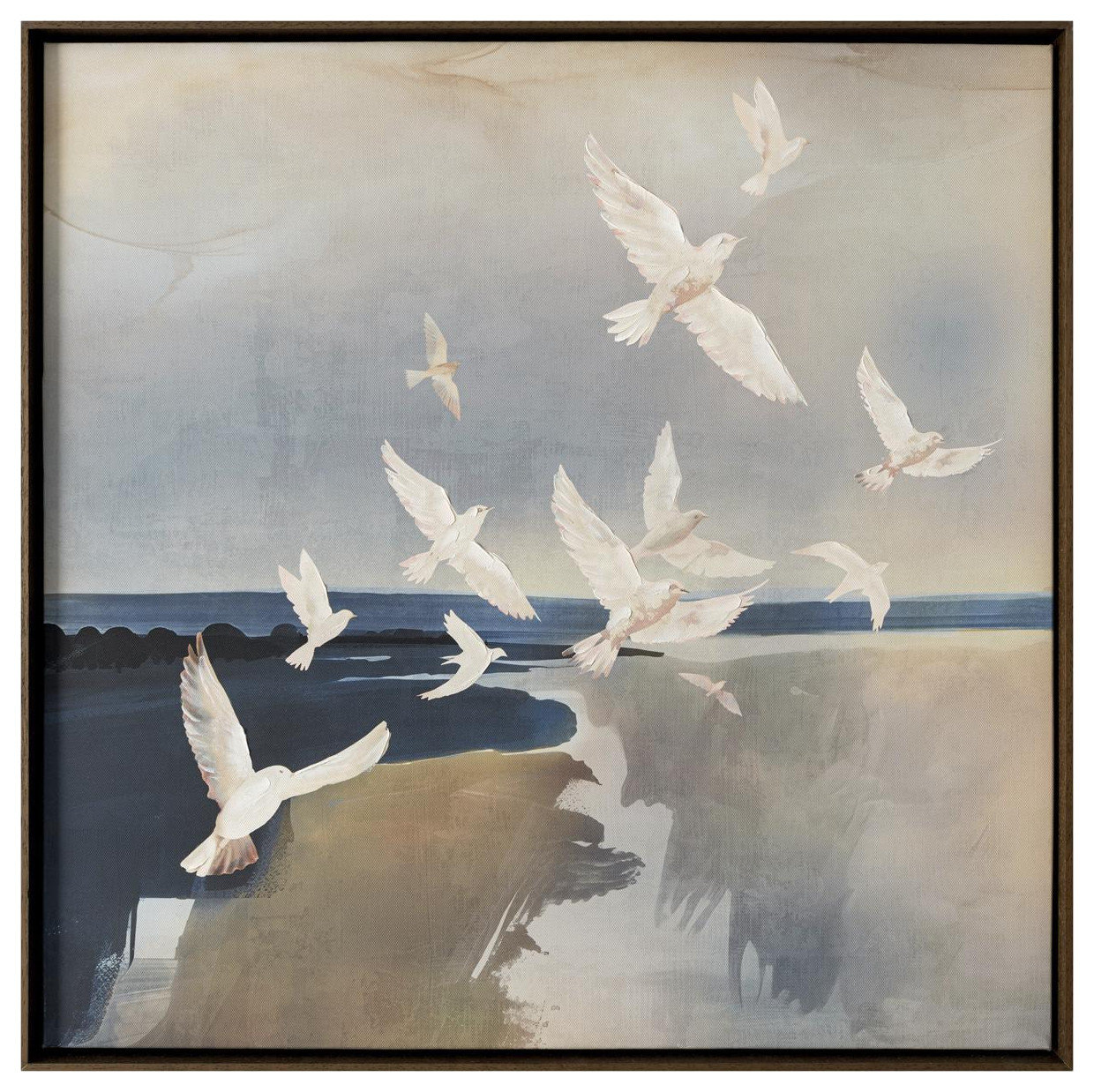 Flock Painting, Multicolor - Beach Style - Paintings - by Lighting New ...