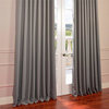 Neutral Gray Grommet Doublewide Room Darkening Curtain Single Panel ...