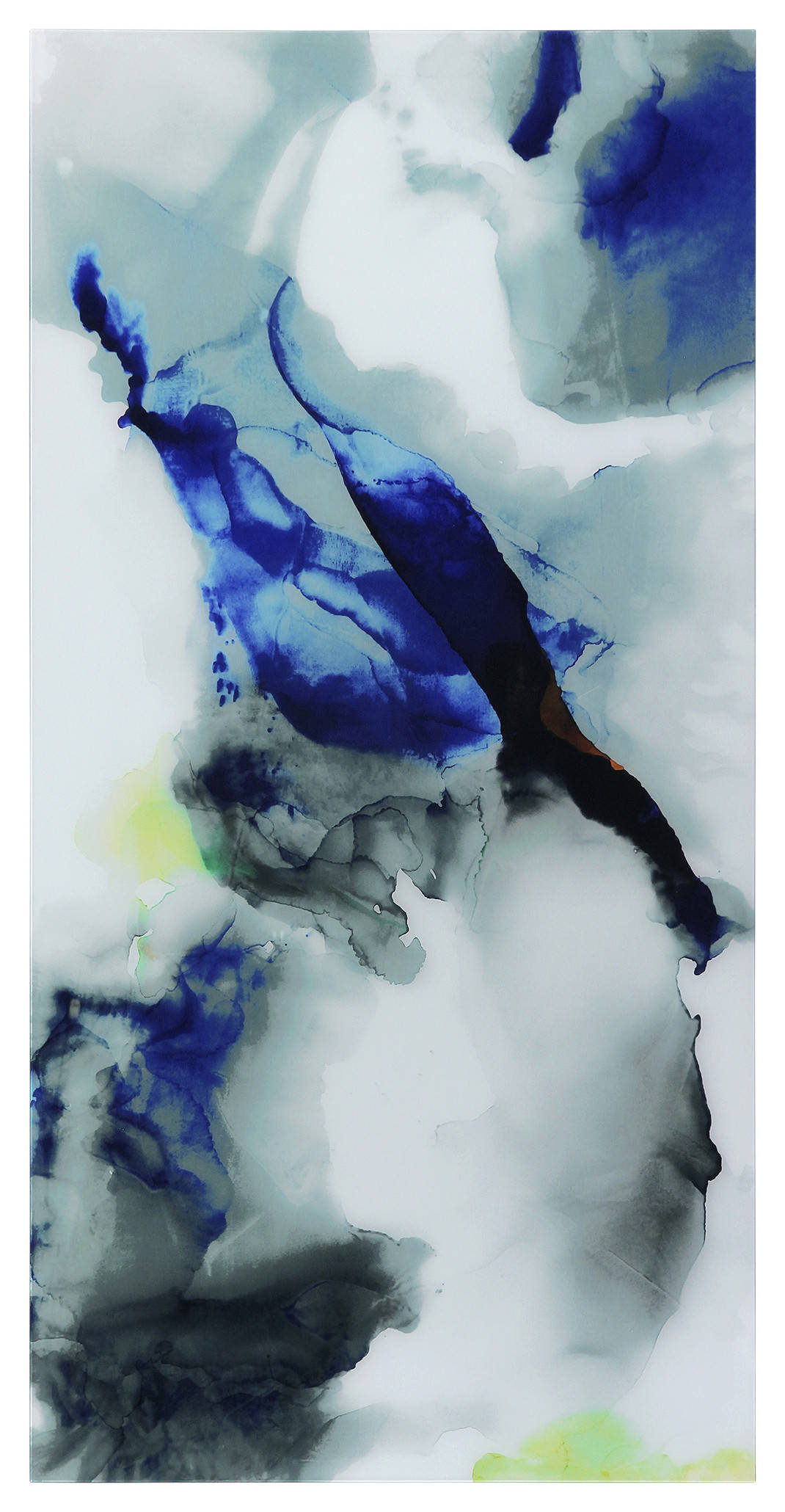 "Blue Splash" Abstract Wall Art Frameless Free Floating Tempered Art ...