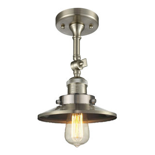 Innovations Lighting 201F Railroad Railroad 1 Light 8"W - Industrial ...