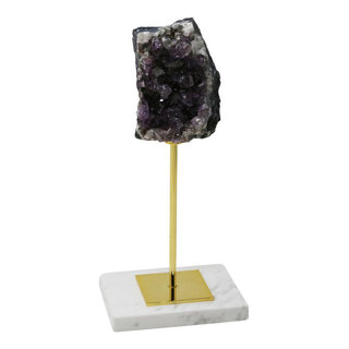Vivacious Purple Metal Table decor With Agate - Contemporary ...