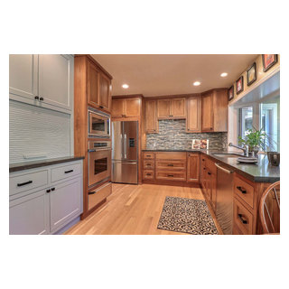 Two-Toned Walnut Kitchen - Transitional - Kitchen - San Francisco - by ...