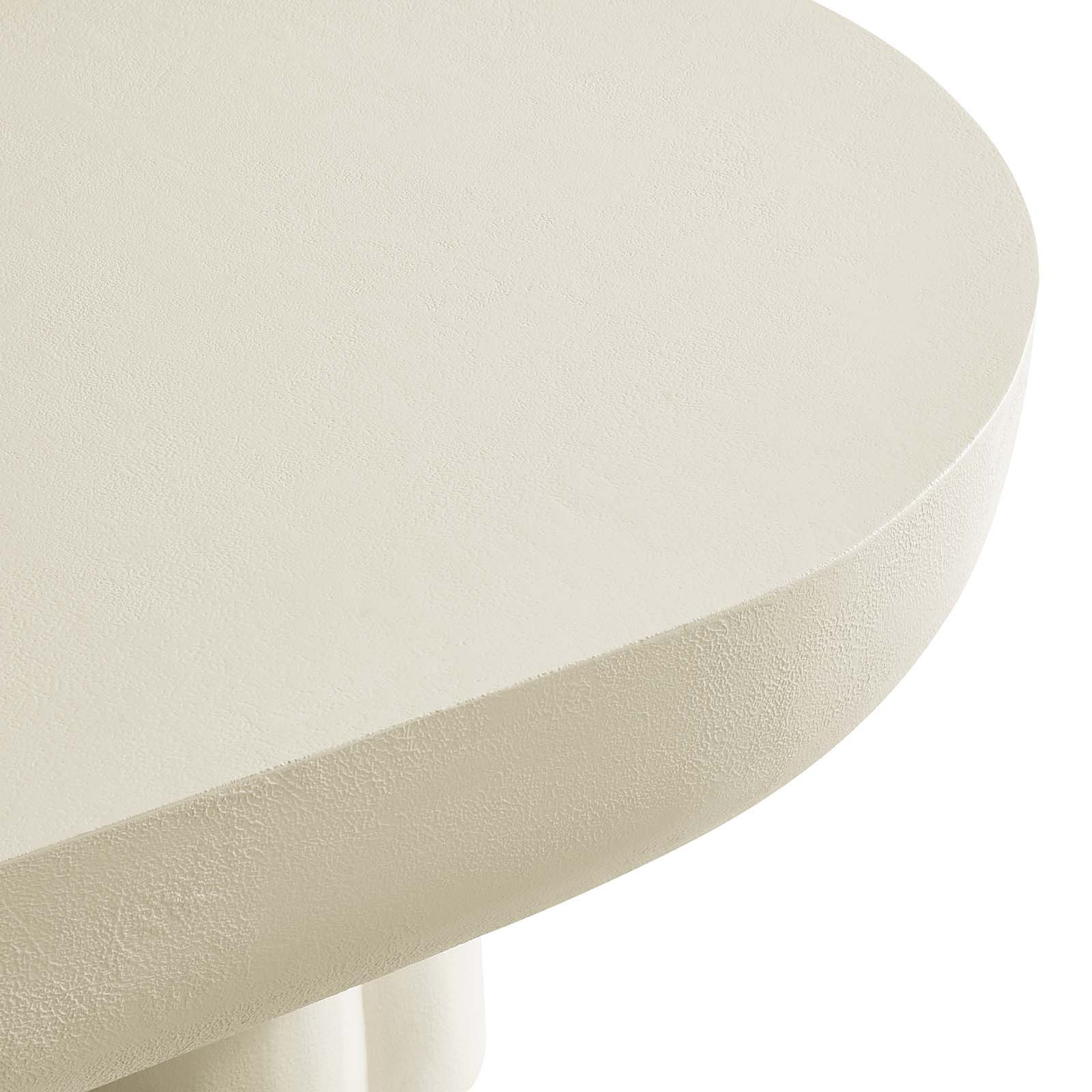 Caspian Oval Concrete Coffee Table - Contemporary - Coffee Tables - by ...