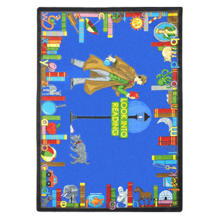 Look Into Reading 7'8" x 10'9" area rug in color Multi - Contemporary ...